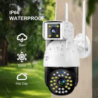 China 4MP PTZ Outdoor Surveillance Camera Dual Lens Panoramic IP Network Port Ultra HD Camera for sale
