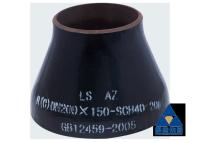 China Compression Molding Steel Pipe Reducer , ASTM A234 WPB Elbow DN200 X 150 for sale