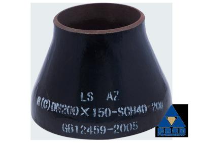 China Compression Molding Steel Pipe Reducer , ASTM A234 WPB Elbow DN200 X 150 for sale