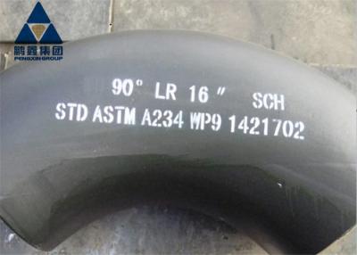 China PIPE ELBOW  90° LR 16“ SCH STD astm a234 wp9 for sale