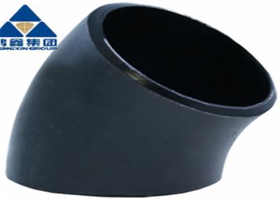 China CARBON STEEL 45DEGREE ELBOW DN100 SCH STD A234 WPB BLACK PIPE ELBOW for sale