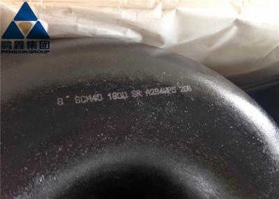 China Black ASTM A234 WP5 SCH40 180 Degree Short Radius Elbow 6 Inch Seamless for sale