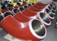 China Red Painted 90 Degree Welded Steel Pipe Elbow Fittings AISI 4130 Alloy Steel 1.5D for sale