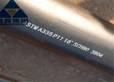 China ASTM A335 P11 Seamless Pipe 16 Inch SCH 80 6M ASME B36.10 Beveled Ends for sale