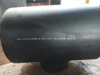 China WPB DN600 DN350 Carbon Steel Reducing Tee Pipe Fitting for Fluid Direction Change for sale