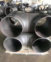 China WPB DN600 DN350 Carbon Steel Reducing Tee Pipe Fitting for Fluid Direction Change for sale