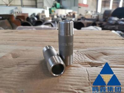 China 1 Inch CL3000 Double Threaded Pipe Nipple L 120mm Forged Steel 304L ASME B16.11 for sale