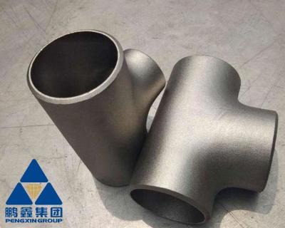 China Carbon Steel Straight Tee A234 WPB 10 Inch SCH 40 T Type Fitting Fluid Direction Change for sale