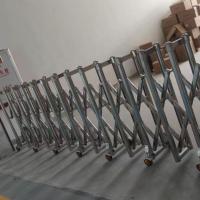 China Portable Manual Aluminum Road Block Foldable Retractable Road Traffic Barrier Expandable Fence Barrier for Apartment Hotel for sale
