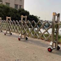 China Customized Aluminum Retractable Road Traffic Barrier Manual Foldable Expandable Fence Barrier for Courtyard Apartment Road Block for sale