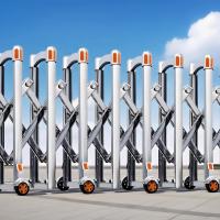 China Portable Stainless Steel Manual Retractable Traffic Barrier Foldable Security Road Block Fence for Outdoor & Courtyard Use for sale