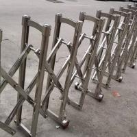 China Portable Stainless Steel Manual Retractable Traffic Barrier Foldable Security Road Block Fence for Outdoor & Courtyard Use for sale
