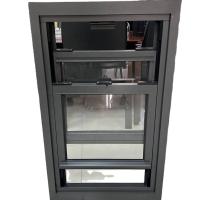China Customized Double Hung Aluminum Alloy Vertical Sliding Soundproofing Window 5mm+20Argon+5mm Double Glass Dust-Proof Easy Clean for sale