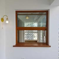 China Customized Thermal Break Aluminum Vertical Lift Sliding Double Tempered Glass Single Hung Kitchen Bathroom Exterior Window for sale