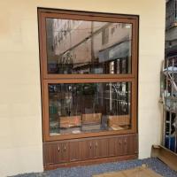 China Aluminum Alloy Custom Bi-folding Vertical Fold Windows for Coffee Shop Restaurant Exterior Villa-Thermal Insulation Windproof for sale
