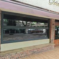 China Aluminum Alloy Custom Bi-folding Vertical Fold Windows for Coffee Shop Restaurant Exterior Villa-Thermal Insulation Windproof for sale