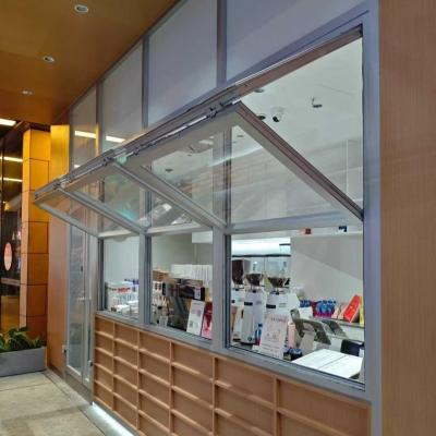 China Aluminum Vertical Opening Folding Windows Double Glazing Waterproof Modern Kitchen Windows for Villas Hotels Houses Balcony for sale