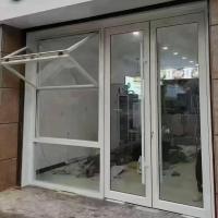 China Aluminum Vertical Opening Folding Windows Double Glazing Waterproof Modern Kitchen Windows for Villas Hotels Houses Balcony for sale