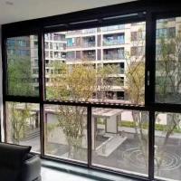 China Modern Heat Insulation Aluminum Glass Sliding Window Easy Clean Anti Condensation Customized Size Color Kitchen Office Villa for sale