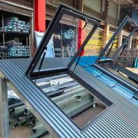 China Modern Manual Building Tempered Glass (5mm+20Argon+5mm) Vented Roof Skylight Aluminum Alloy Vertical Opening Heat Insulation for sale