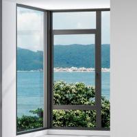 China Modern Soundproof Aluminum Casement Window Low-E Double Glass Heat Insulation Windproof Custom Window for Bathroom Bedroom for sale