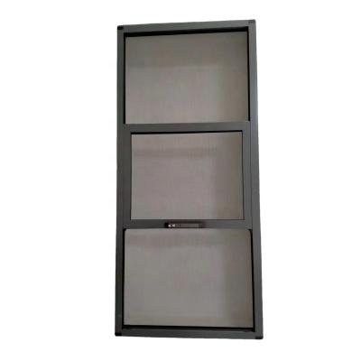 China Modern Aluminum Frame Three-section Stainless Steel Mosquito-Proof Washable Window Screens for Kitchen Bedroom Bathroom for sale