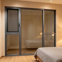 China Custom Modern Low-E Soundproof Sliding Horizontal Casement Picture Windows for Bathroom Bedroom Residential Villa Aluminum Alloy for sale