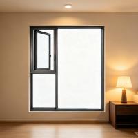 China Custom Modern Low-E Soundproof Sliding Horizontal Casement Picture Windows for Bathroom Bedroom Residential Villa Aluminum Alloy for sale
