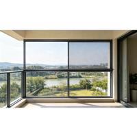 China Luxury Modern Large Glass Panel Sliding Floor-to-Ceiling Windows Sound Insulation Giant Picture Windows for Hotel Kitchen Use for sale