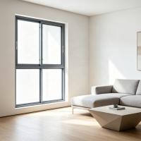 China Customized Aluminum Alloy Frame Sliding Windows Modern Manual Double Glass for Bedroom Bathroom Villa Hotel for sale
