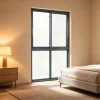 China Customized Aluminum Alloy Frame Sliding Windows Modern Manual Double Glass for Bedroom Bathroom Villa Hotel for sale