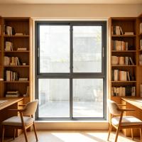 China Customized Aluminum Alloy Frame Sliding Windows Modern Manual Double Glass for Bedroom Bathroom Villa Hotel for sale