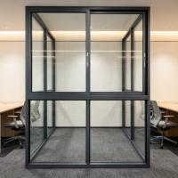 China Customized Aluminum Alloy Frame Sliding Windows Modern Manual Double Glass for Bedroom Bathroom Villa Hotel for sale