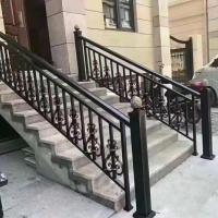 China Wrought Aluminum Modern Customized Black Outdoor Balcony Balustrade Terrace Railing for sale