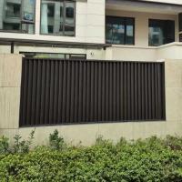 China Powder Coated Black Modern Outdoor Villa Courtyard Garden Privacy Aluminum Alloy Fence Eco-Friendly Easy-Installed Vertical for sale