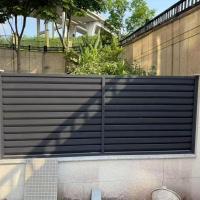 China Powder Coated Black Modern Outdoor Villa Courtyard Garden Privacy Aluminum Alloy Fence Eco-Friendly Easy-Installed Vertical for sale