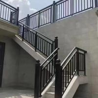 China Factory Outlet Modern Aluminum Fence Villa Garden Customized Stairs Terrace Railing Black Powder Coated Balustrades Outdoor for sale