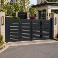 China Fully Privacy Aluminum Electric Bifold Gates for sale