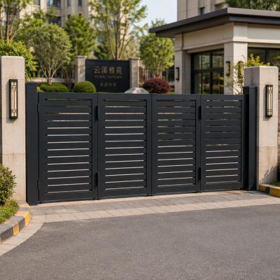 China Fully Privacy Aluminum Electric Bifold Gates for sale
