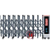 China Indian Sliding Main Gate Design Aluminum Trackless Folding Gate Driveway Retractable Gate for sale