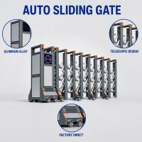 China Factory-Made High-Quality Aluminum Sliding Gate, Automatic Telescopic Main Folding Gate, Retractable Gate for Outdoor Use for sale