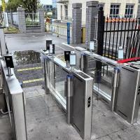 China Automatic Stainless Steel Brushless Motor Outdoor Hotel Swing Gate Anti-Tailgating Entrance Pedestrian Turstile System for sale