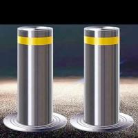China Automatic Retractable Hydraulic Bollards Low Price 304SS Stainless Steel Car Parking Bollard Modern Traffic Barrier Rising Road for sale