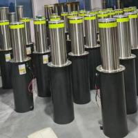 China Automatic Retractable Hydraulic Bollards Low Price 304SS Stainless Steel Car Parking Bollard Modern Traffic Barrier Rising Road for sale