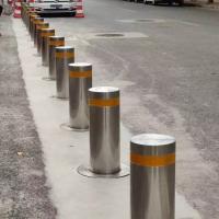 China Automatic Retractable Stainless Steel Hydraulic Bollards Modern Intelligent Lifting Column Car Parking Barrier for Villa Outdoor for sale
