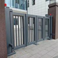 China Automatic Bifold Aluminum Gate Security Foldable Gates for Villas Main Residential Entrance Folding Door for Apartments Hotels for sale