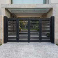 China Automatic Bifold Aluminum Gate Security Foldable Gates for Villas Main Residential Entrance Folding Door for Apartments Hotels for sale