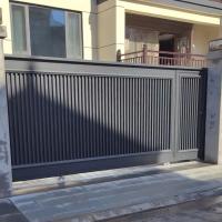 China Aluminum Alloy Outdoor Electric Sliding Gate Customized Automatic Eco-Friendly Durable Remote Control Entry Hotel Park House for sale
