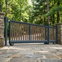China Modern Automatic Aluminum Alloy Electric Sliding Gate for Courtyard & Outdoor for House Garden Villa & Apartment Driveway Use for sale