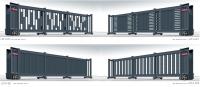 China Automatic Telescopic Gate Electric Retractable Industrial Sectioned Sliding Gates for Apartment & Outdoor Use Trackless Design for sale